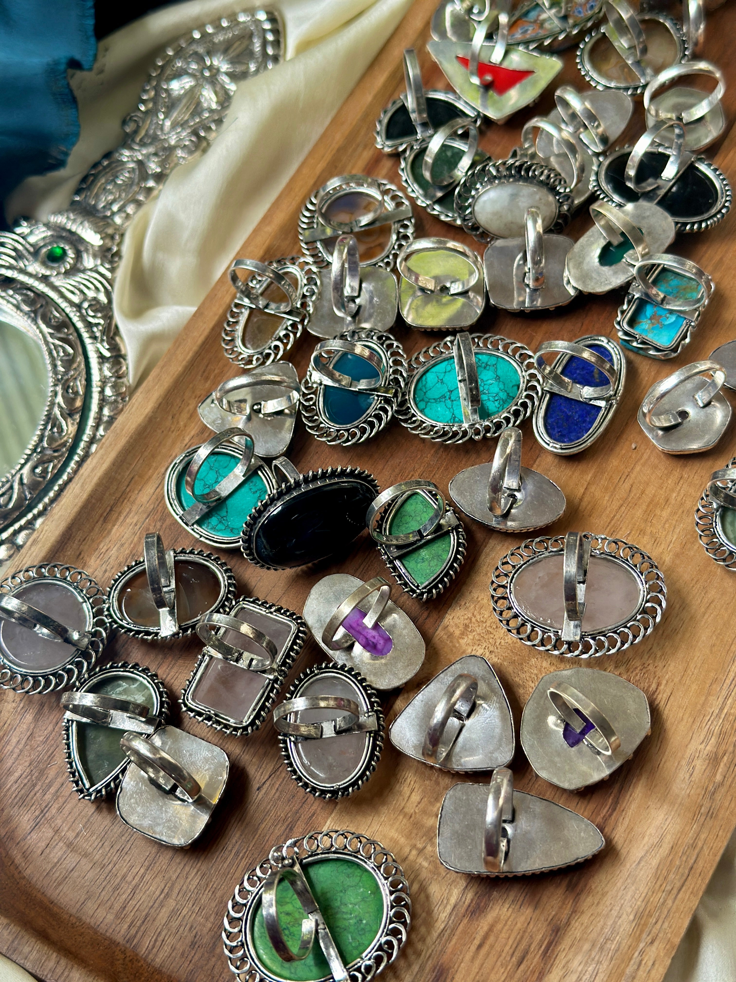 Natural Stone Rings | Buy 3 get 2 free – Bloom - By Sushmita